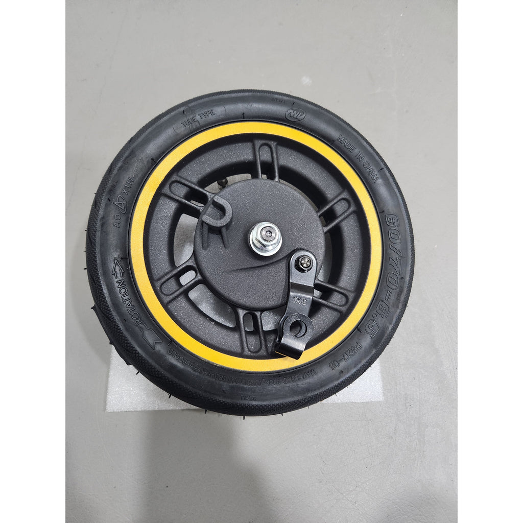 Ninebot Max G30 tire rim with valve replacement black